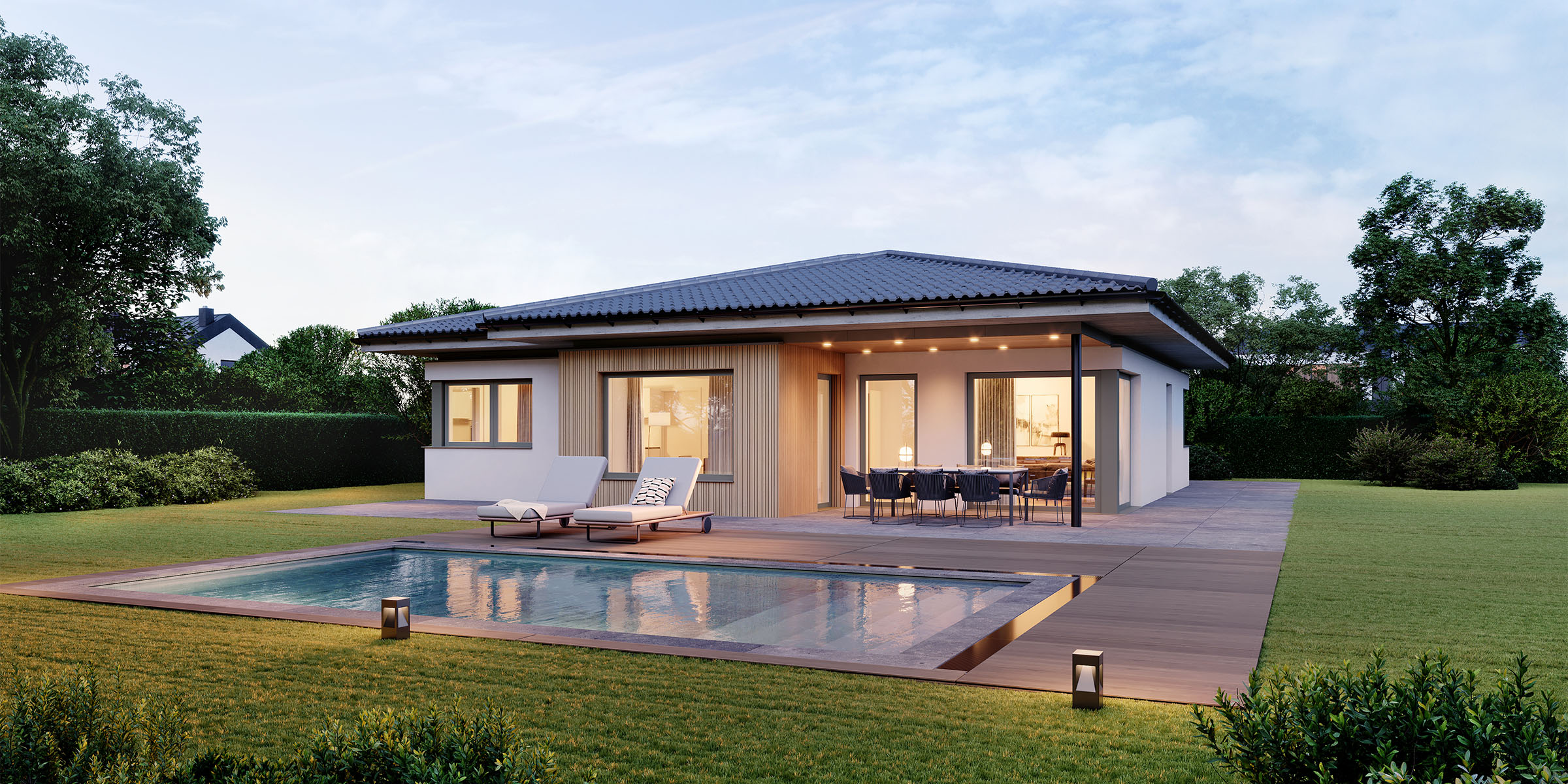 Moderne Bungalows: Perfekt für Paare und Kleinfamilien | Design 124